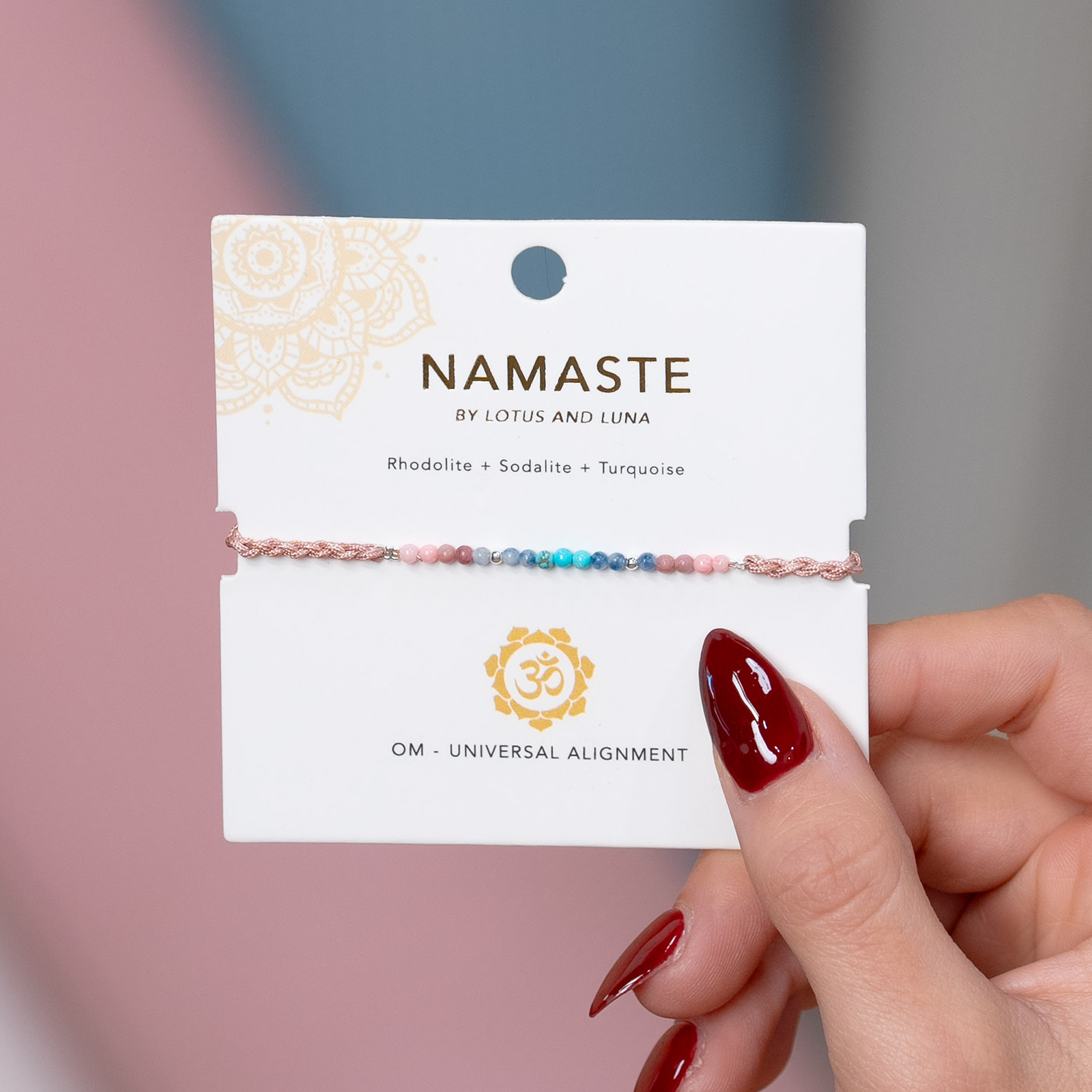 Om Namaste Bracelet | Lotus and Luna - LotusAndLuna