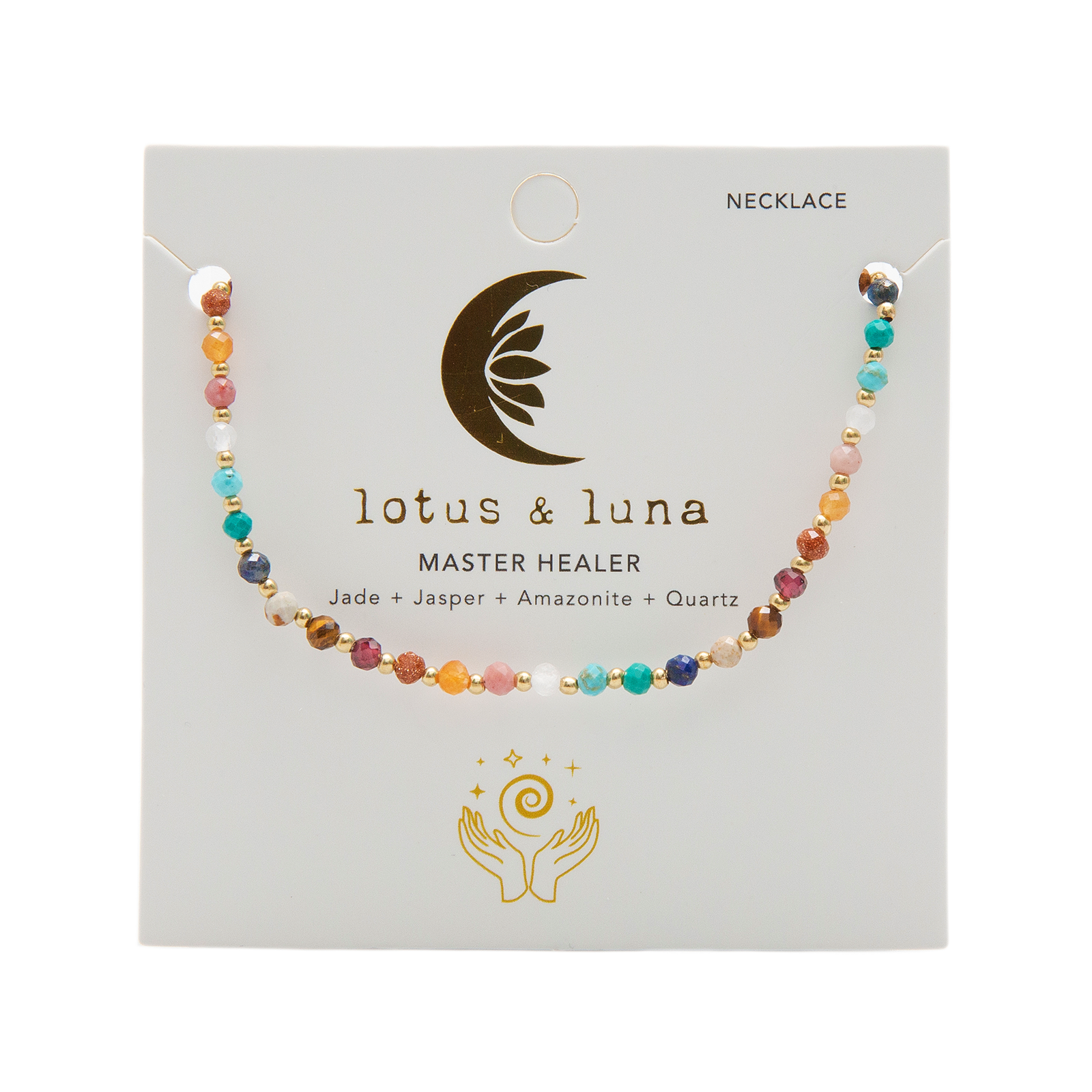 Master Healer 3mm Healing Necklace Lotusandluna
