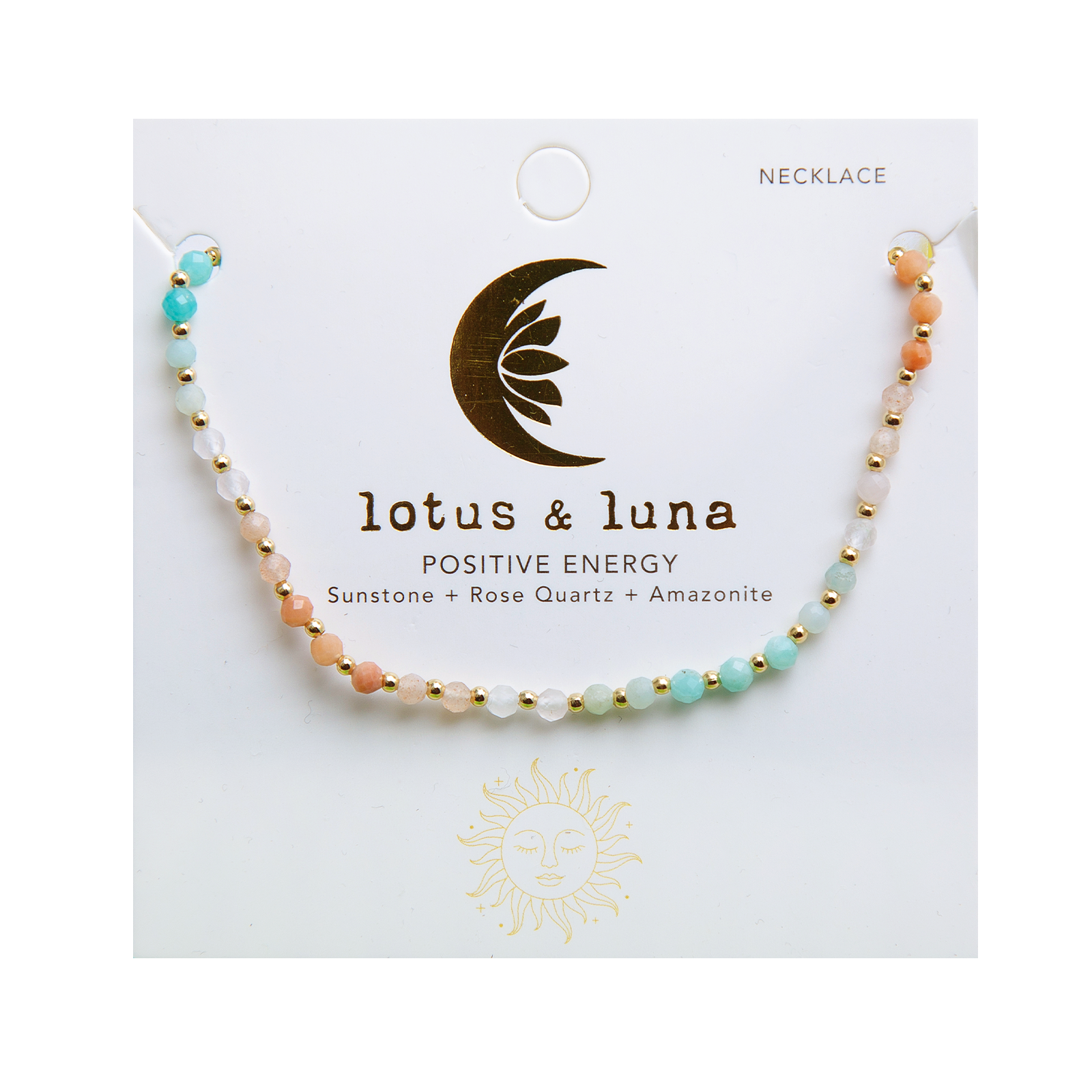 Positive Energy 3mm Healing Necklace - LotusAndLuna