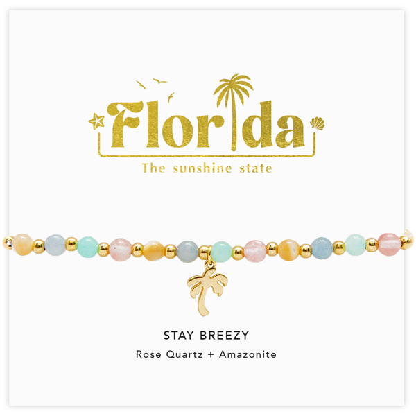 Florida Stay Breezy Bracelet - LotusAndLuna