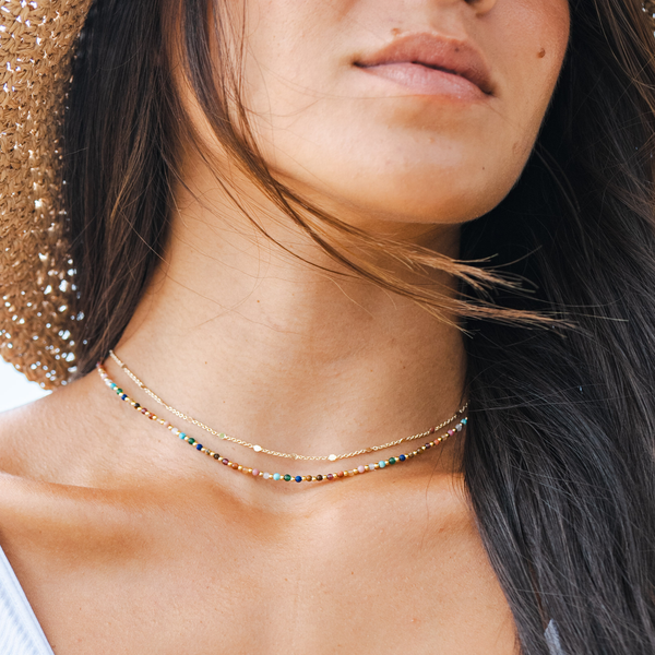 Master Healer 2mm Healing + Circles in the Sand Necklace Stack | Lotus ...