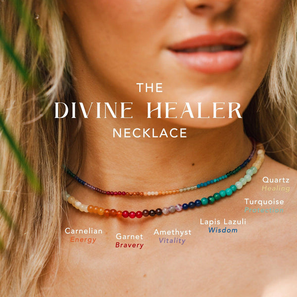 Divine Healer Healing 4mm Necklace | Lotus and Luna - LotusAndLuna